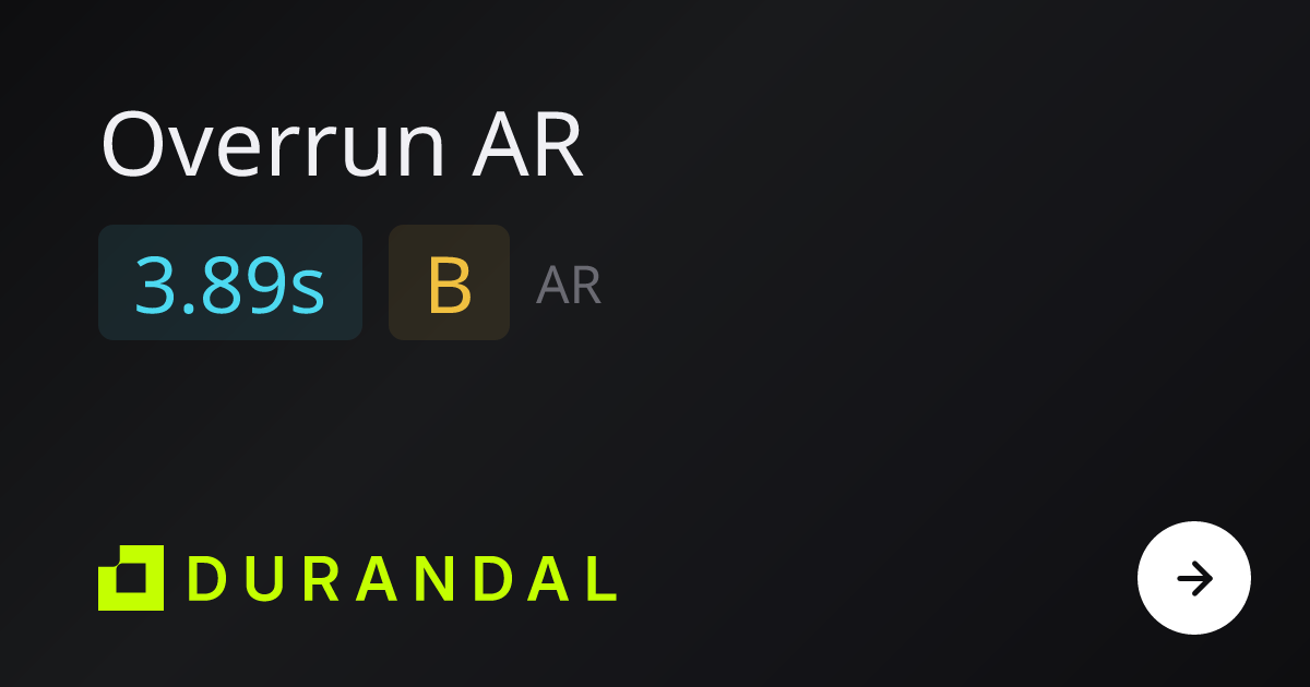 Overrun AR TTK & Stats in Marathon (Launch March 2026) — Durandal.gg